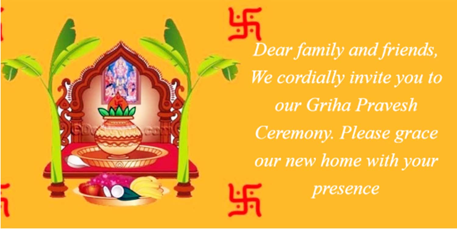 Griha Pravesh Invitation Ideas And Cards Free Download