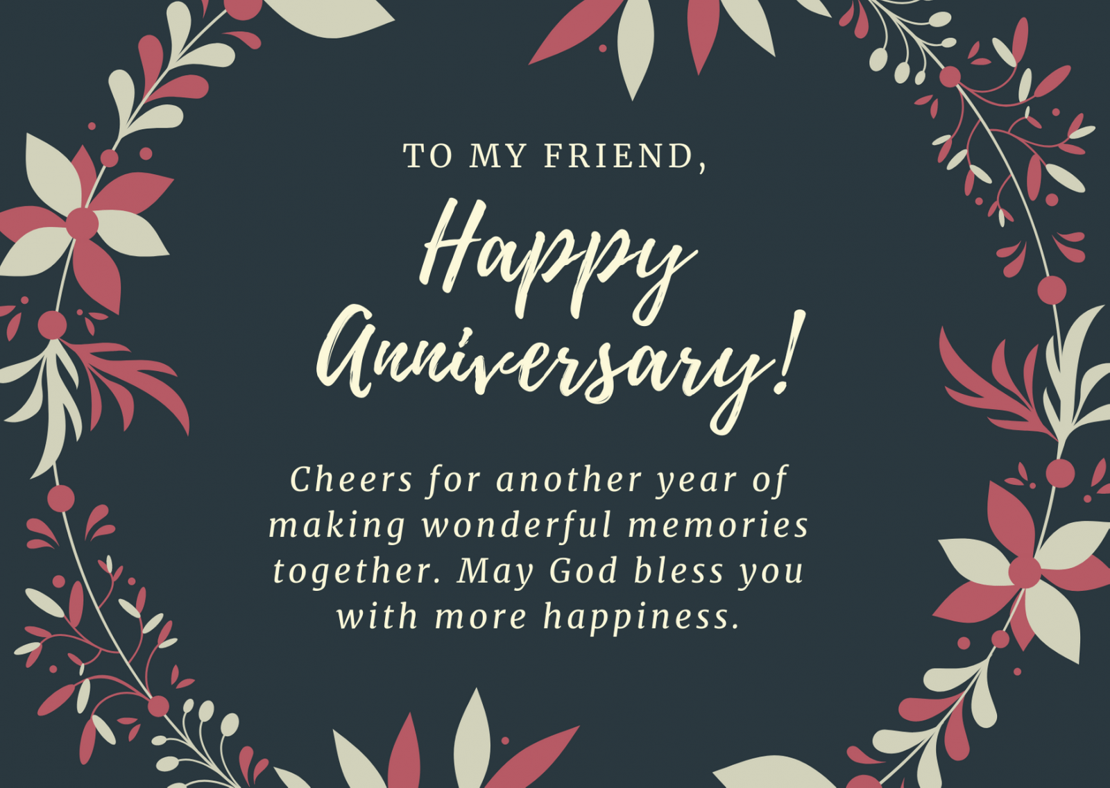 Unique Special Anniversary Wishes For Friend