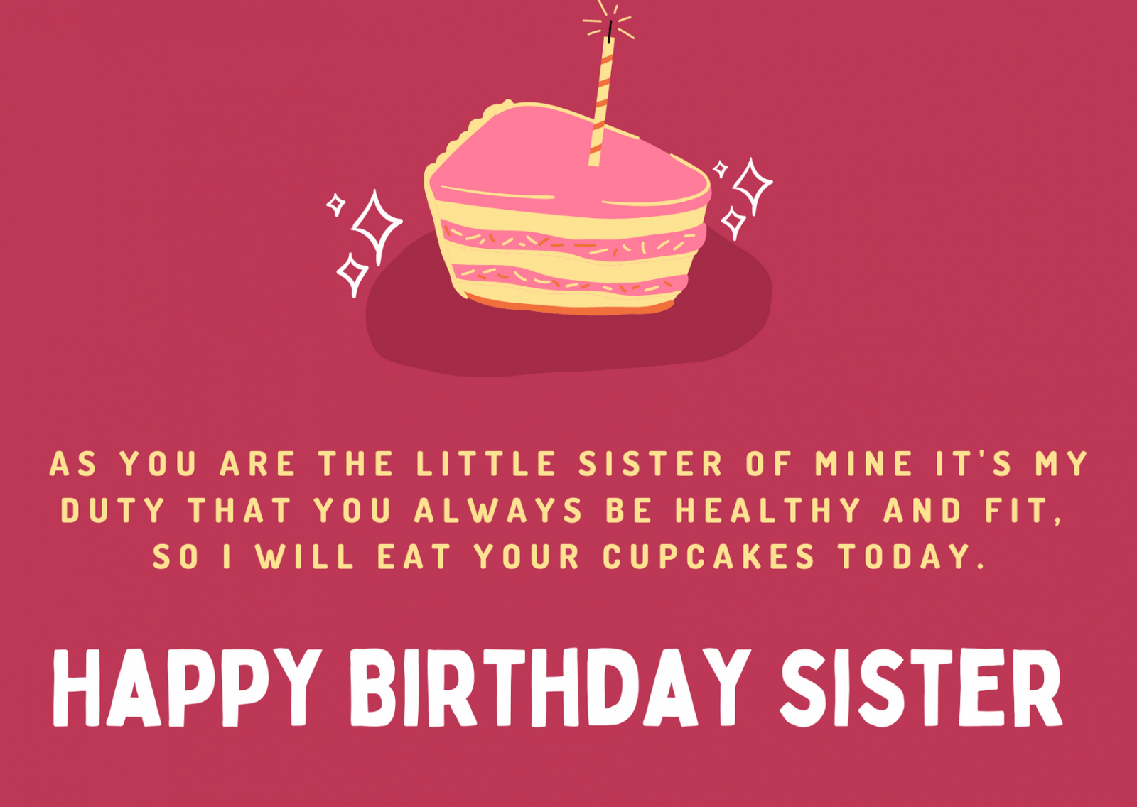 Funny Happy Birthday Wishes For Sister